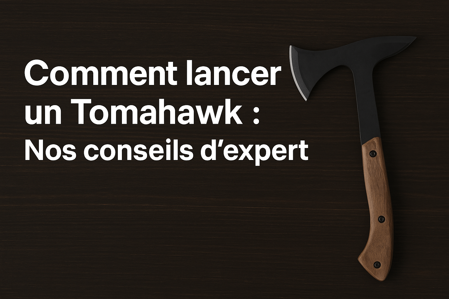Comment lancer un Tomahawk : Nos conseils d'expert - Conditions Extremes